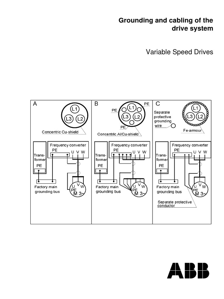 Grounding & Cabling Guide | PDF | Electric Motor | Electromagnetic ...
