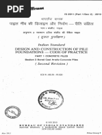 Is-2911 - 4 2013 | PDF | Deep Foundation | Structural Load