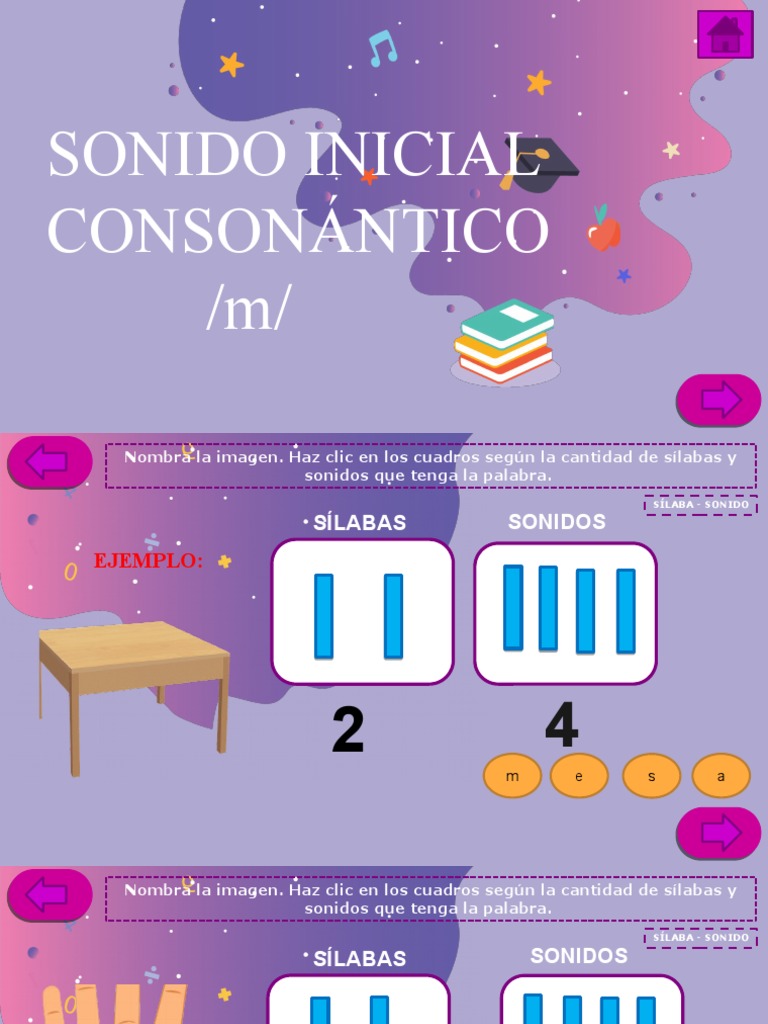 Identificación de sonidos iniciales y finales consonánticos | PDF ...