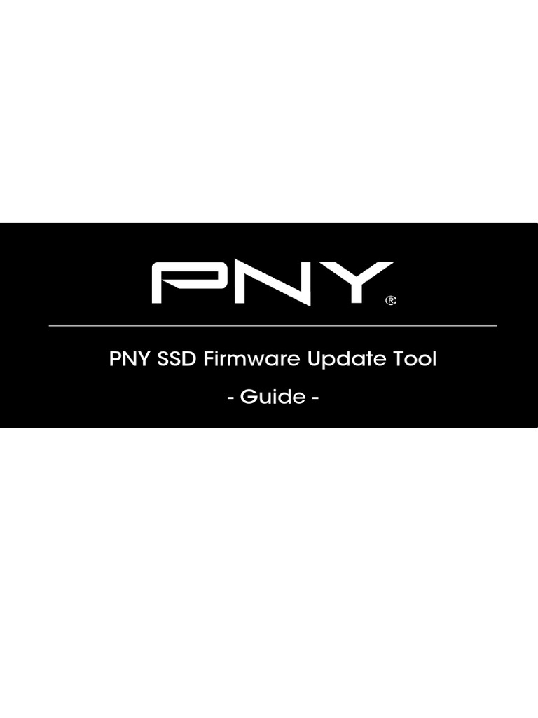 PNY SSD Firmware Update Guide | PDF | Computing | Ibm Pc Compatibles