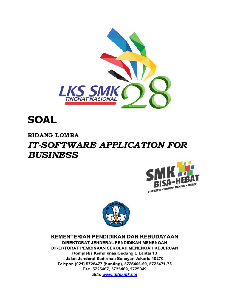 Soal LKS Nasional 2020 | PDF | Databases | Graphical User Interfaces