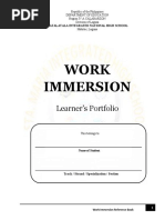 HUMSS Work Immersion Portfolio Guide | PDF | Curriculum | Physical ...