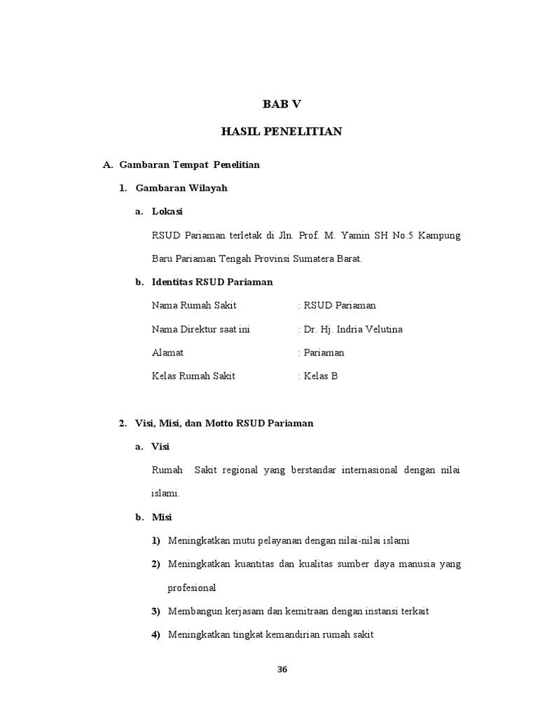 Bab V LTA Nila | PDF