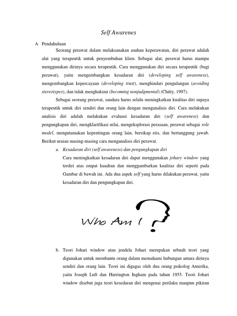 Materi Self Awarenes | PDF