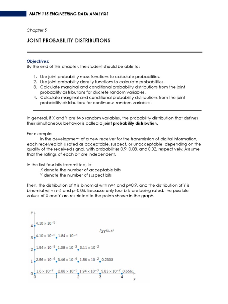 Module 5 - Joint Probability | PDF | Probability Distribution | Random ...