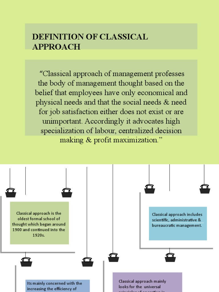 Definition of Classical Approach | PDF | Incentive | Bureaucracy
