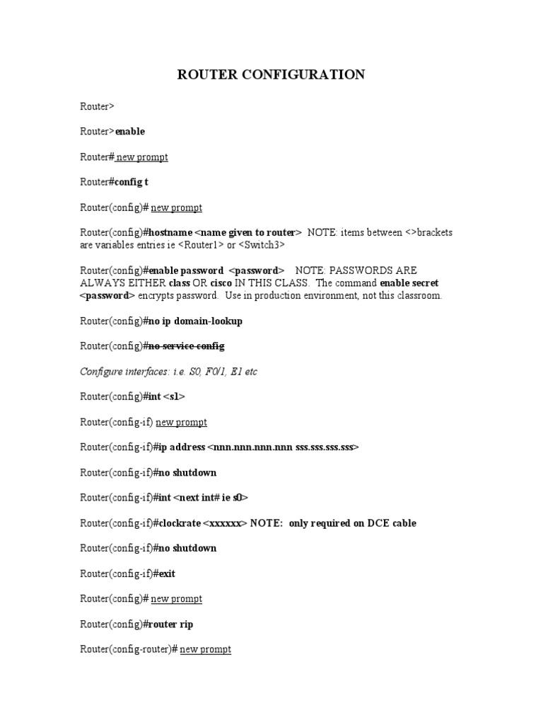 Config Sheets | PDF