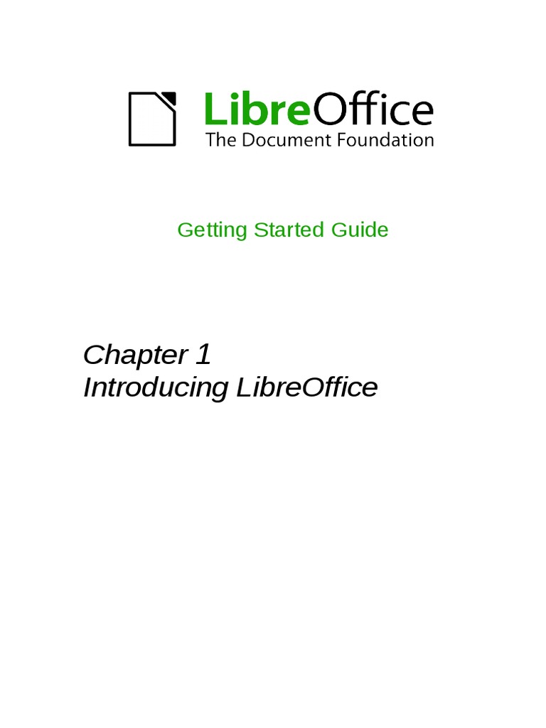 Introducing Libreoffice: Getting Started Guide | PDF | Icon (Computing) | Microsoft Excel