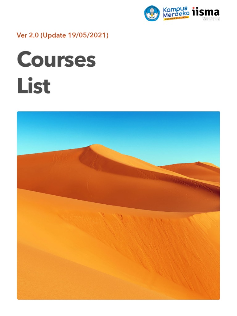 Iisma Host University Courses List V2.0 | PDF | Sustainability | Sociology