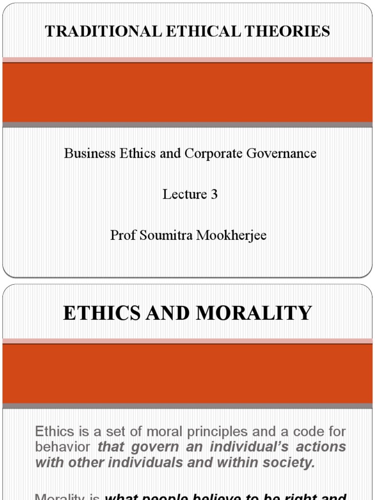 Traditional Ethical Theories Explained | PDF | Virtue Ethics | Morality