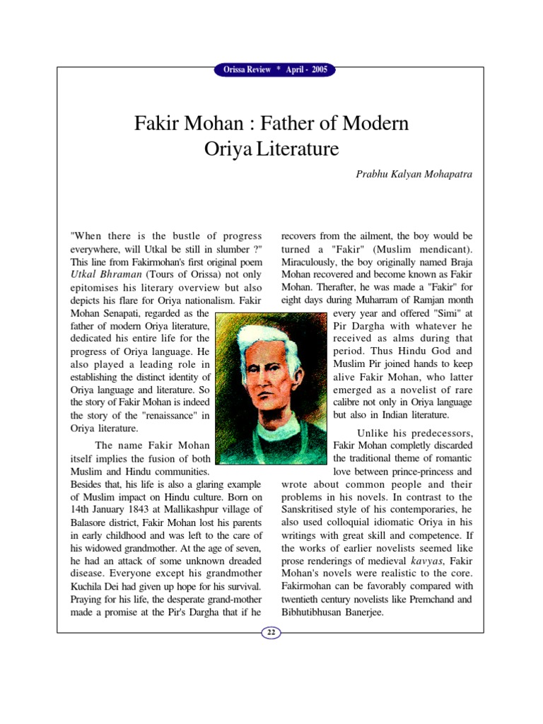 Fakir Mohan | PDF | Poetry | Religion And Belief