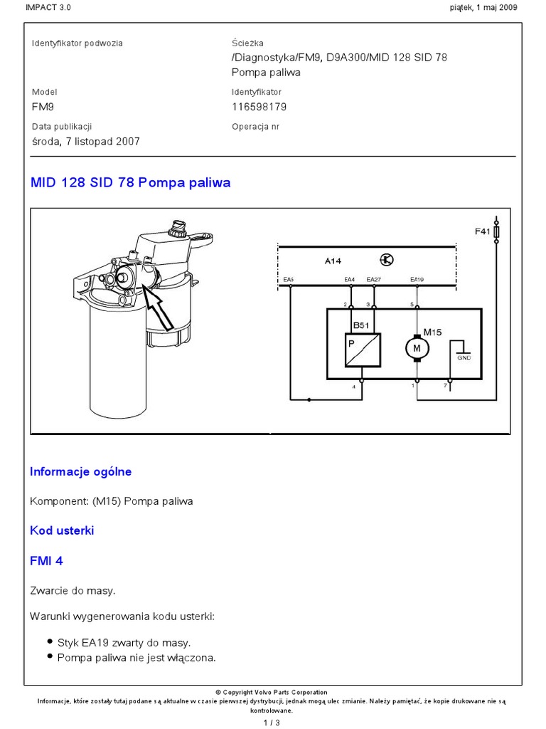 MID 128 SID 78 Pompa Paliwa | PDF