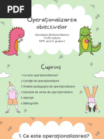 Verbe Operationalizabile Pentru Construirea Obiectivelor Operationale | PDF