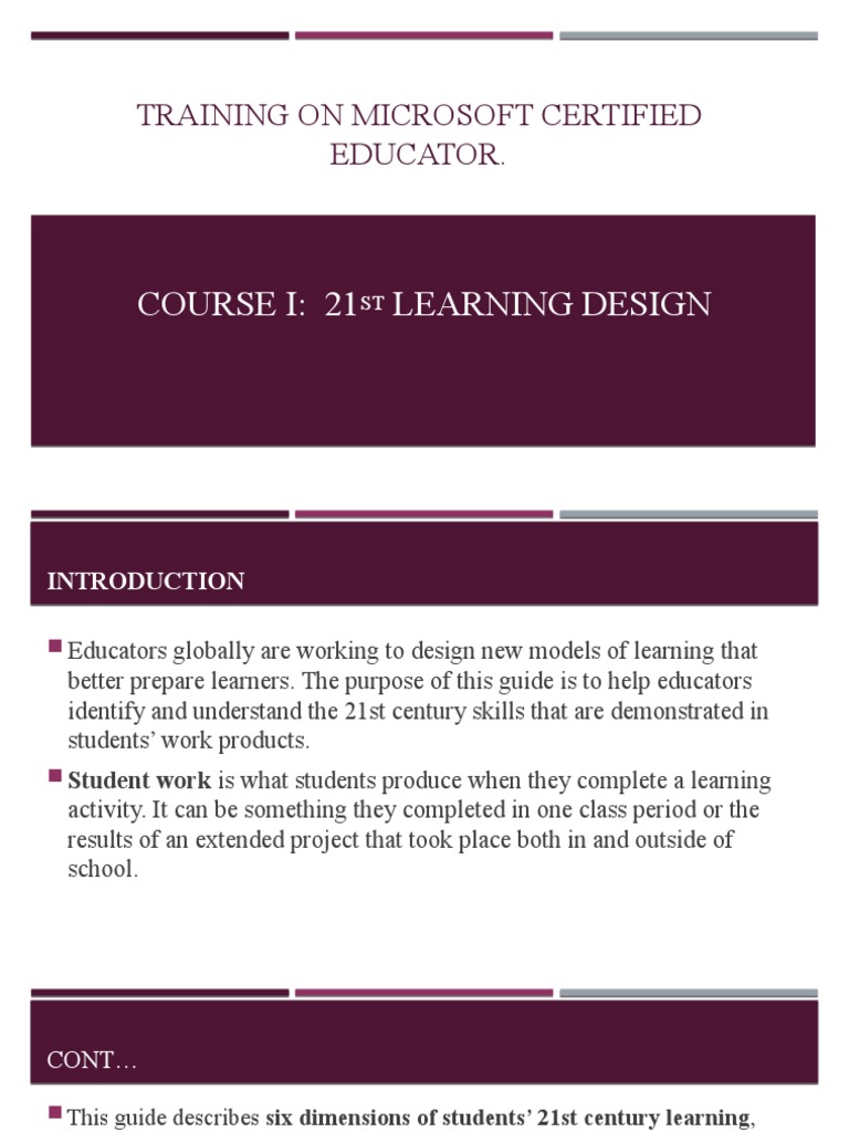 Mce Training Notes | PDF | Educational Technology | Learning