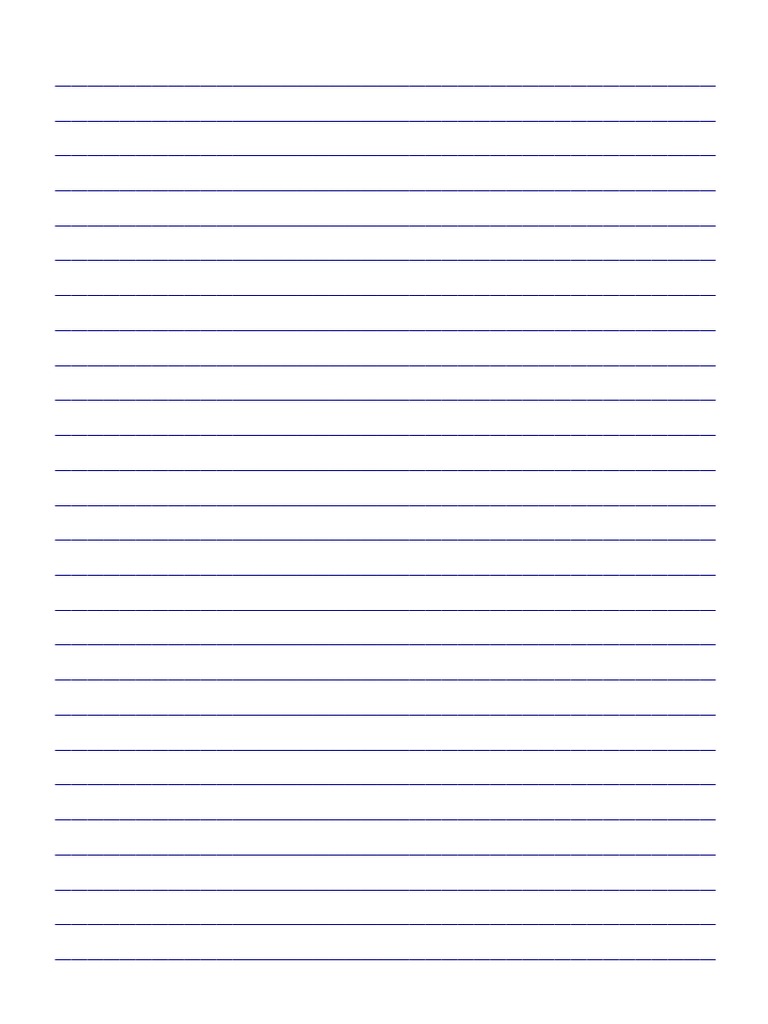 Kartka A4 W Linie | PDF