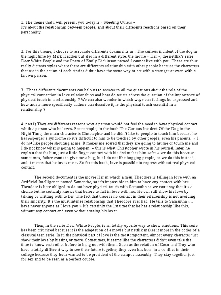 LLCE Oral | PDF | Love