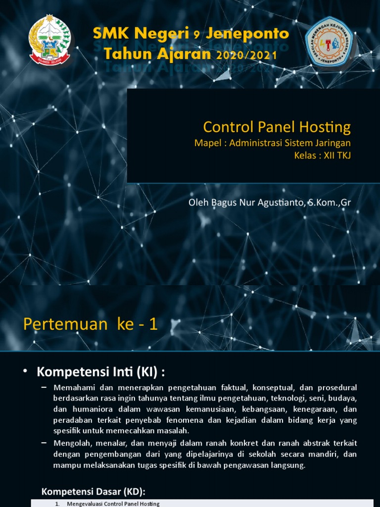 Control Panel Hosting Materi Pertama | PDF | Komputer