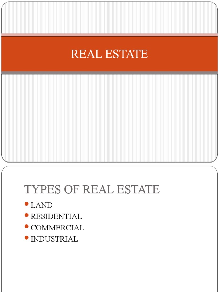 Real Estate | PDF