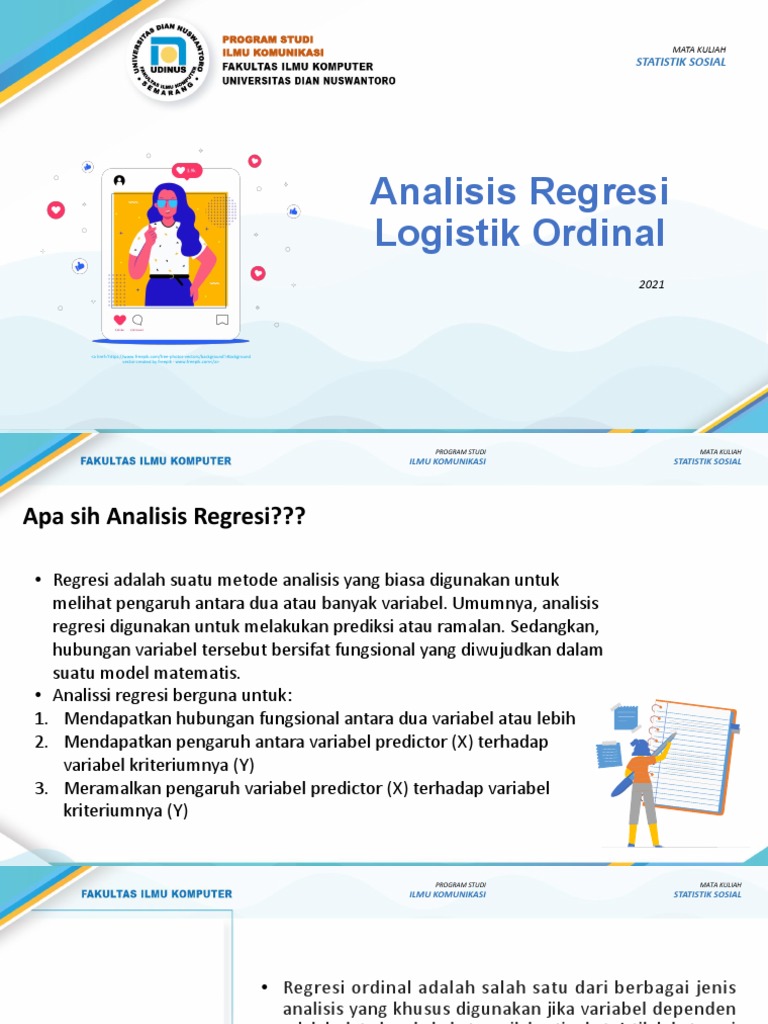 10 - Analisis Regresi Logistik Ordinal | PDF