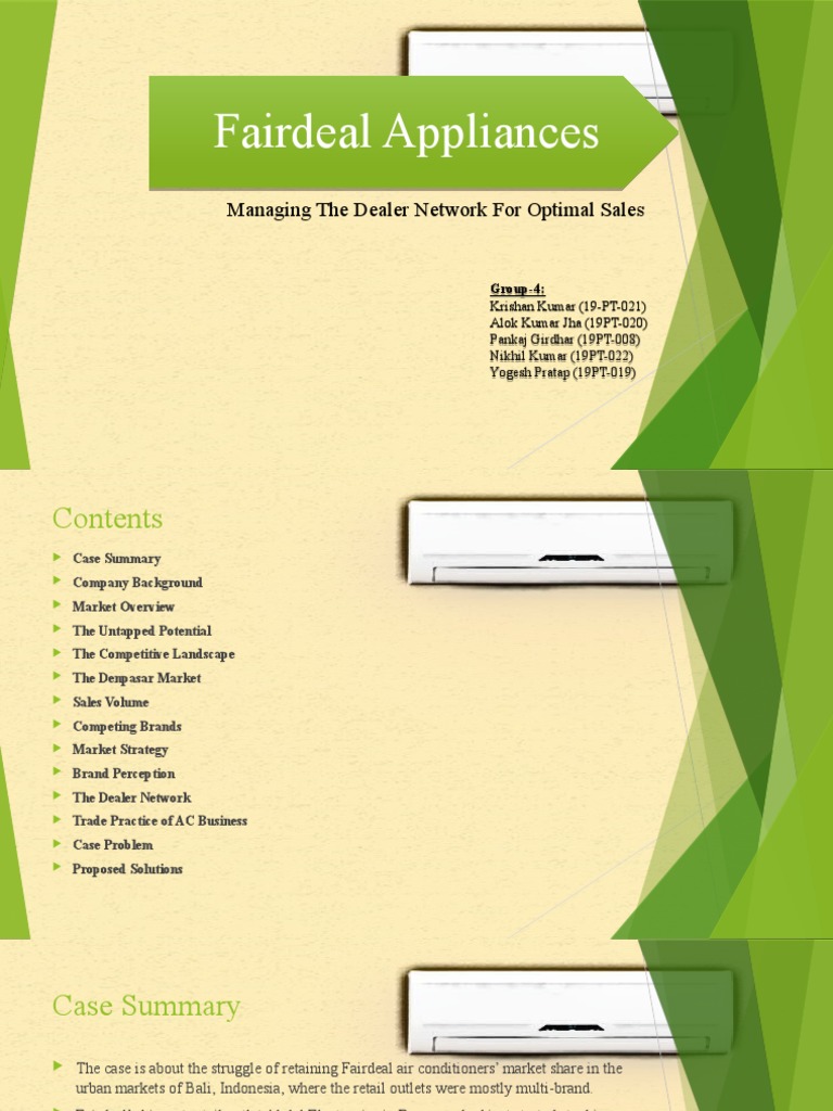 Dealer Strategy for Fairdeal ACs | PDF | Brand | Retail