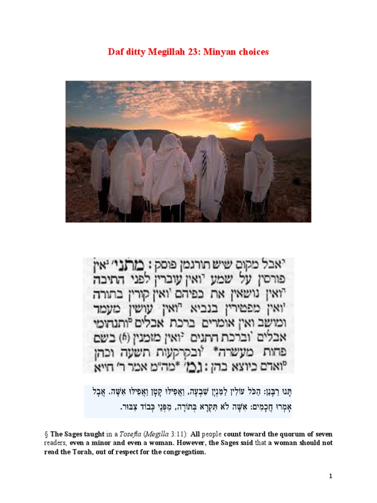 Megillah 23 | PDF | Torah Reading | Jewish Prayer