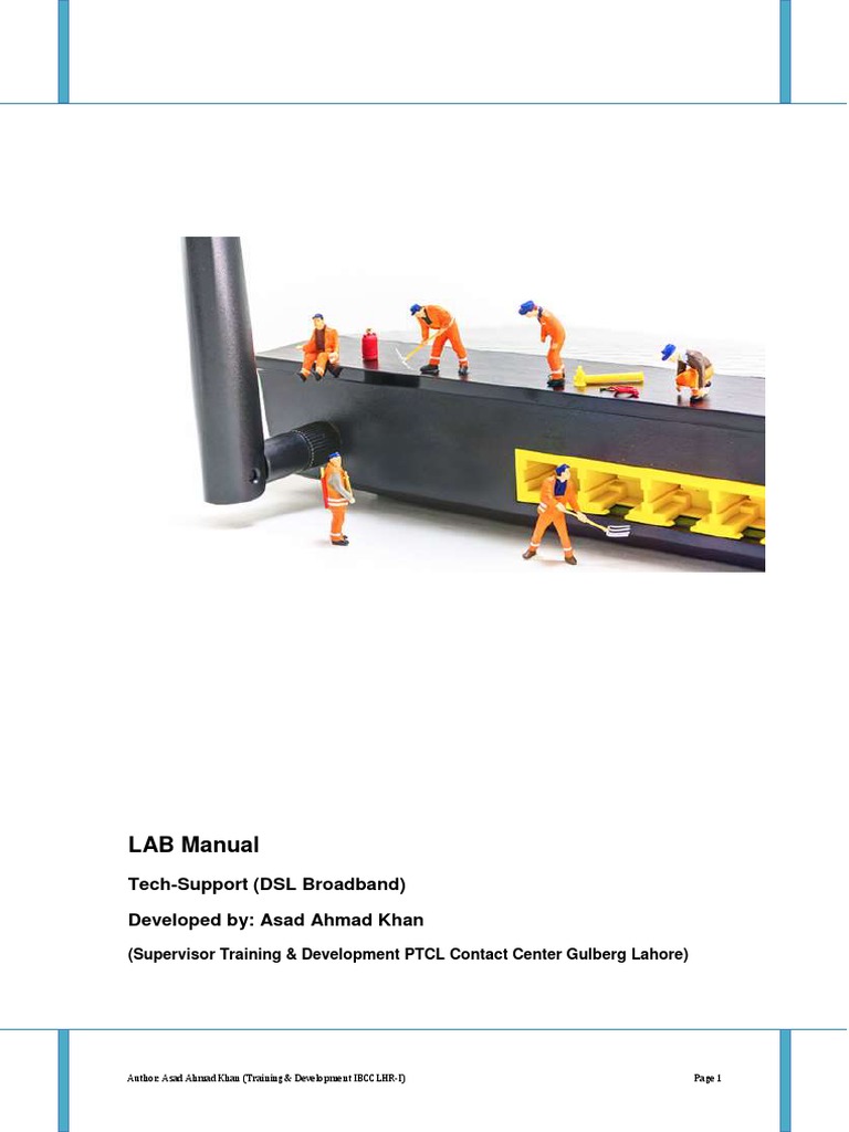 LAB Manual Tech Support DSL Broadband | PDF | Wi Fi | Customer Premises ...