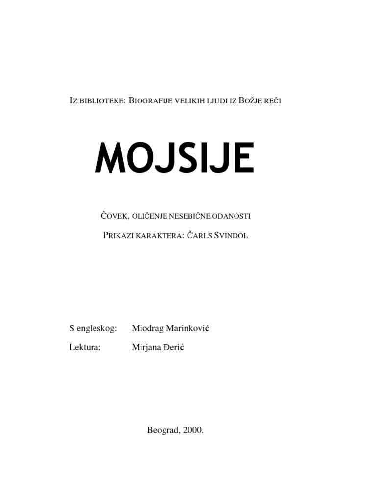 Mojsije | PDF