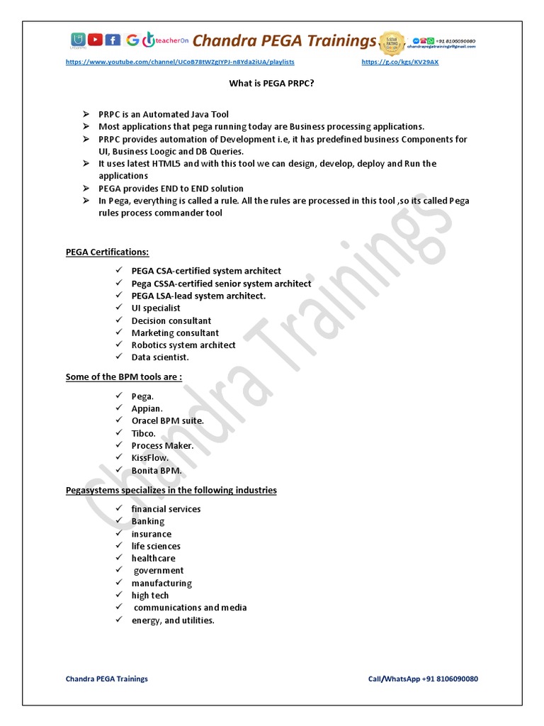1.pega Introduction & Installation | PDF | Business Process Management ...