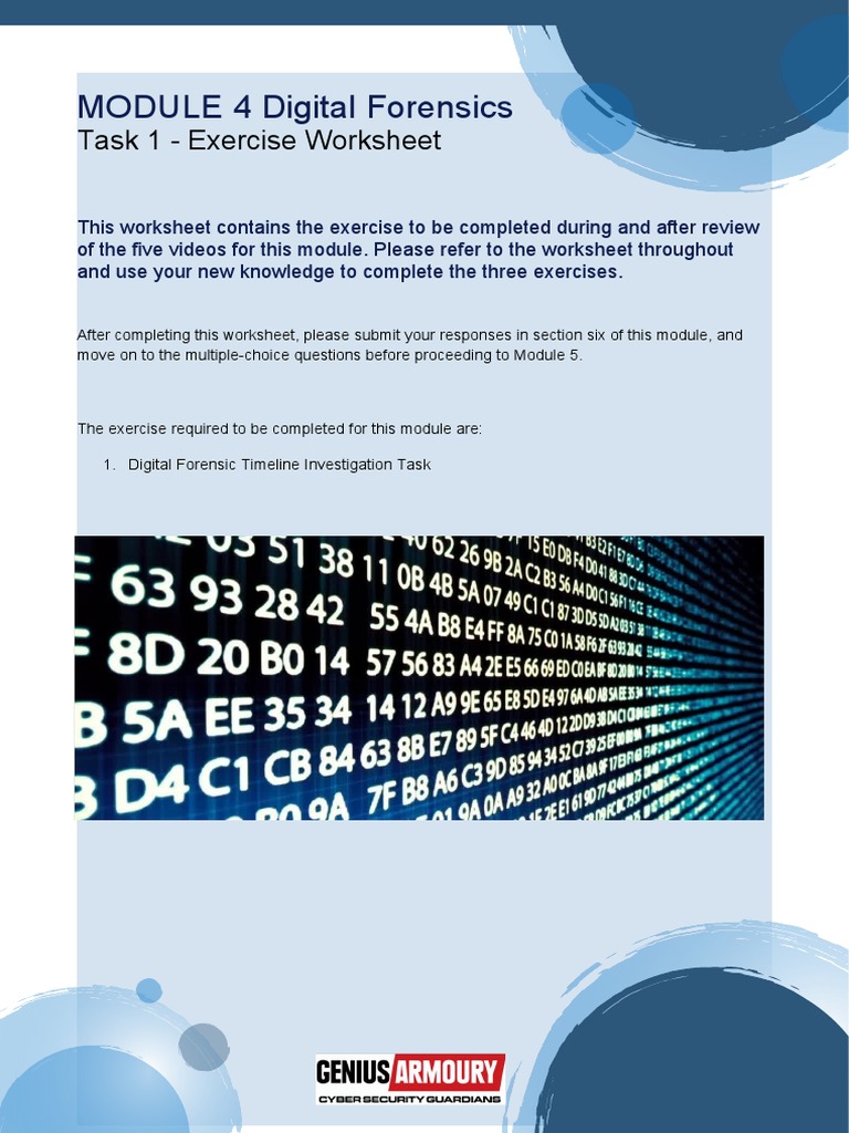 Module 4 - Task 1 - Exercise Worksheet | PDF | Technology & Engineering