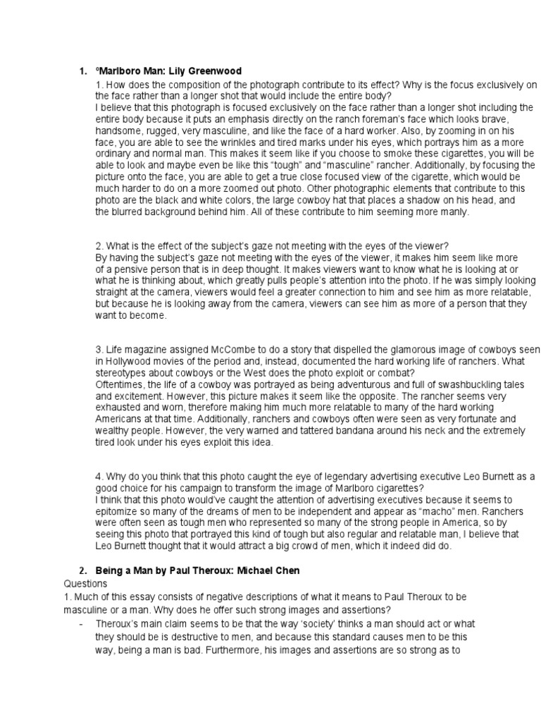 Defining Masculinity | PDF | Masculinity | Gender Role