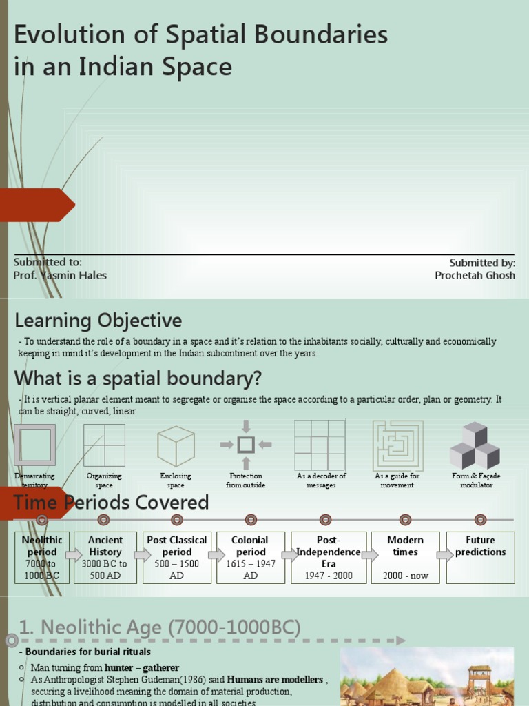 Evolution of Spatial Boundaries in Indian Context | PDF | Neolithic