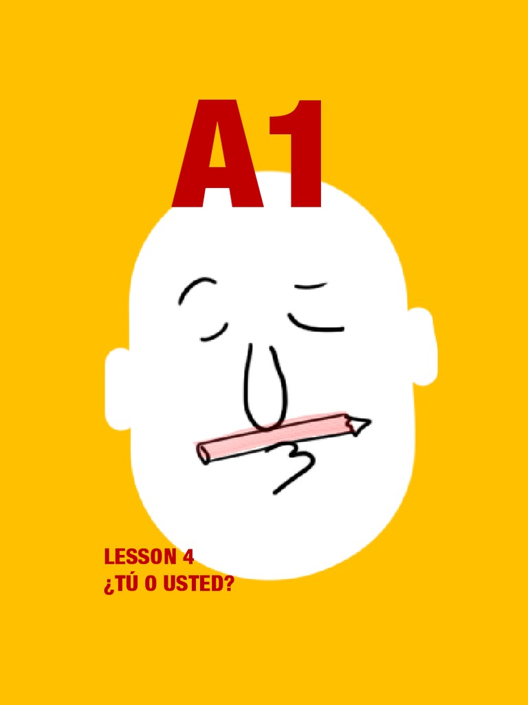 Lesson 4 ¿Tú O Usted? | PDF