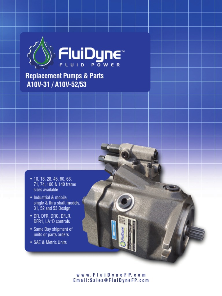 A10V Brochure | PDF | Screw | Vehicle Technology