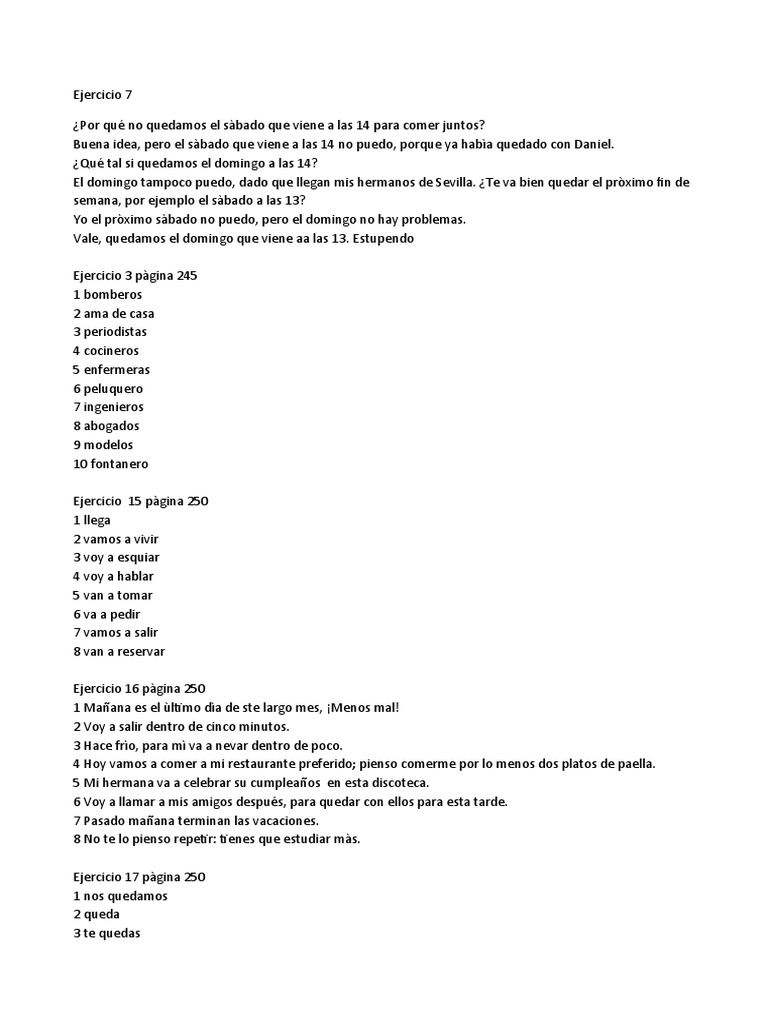 Ejercicios Unidad 11 | PDF