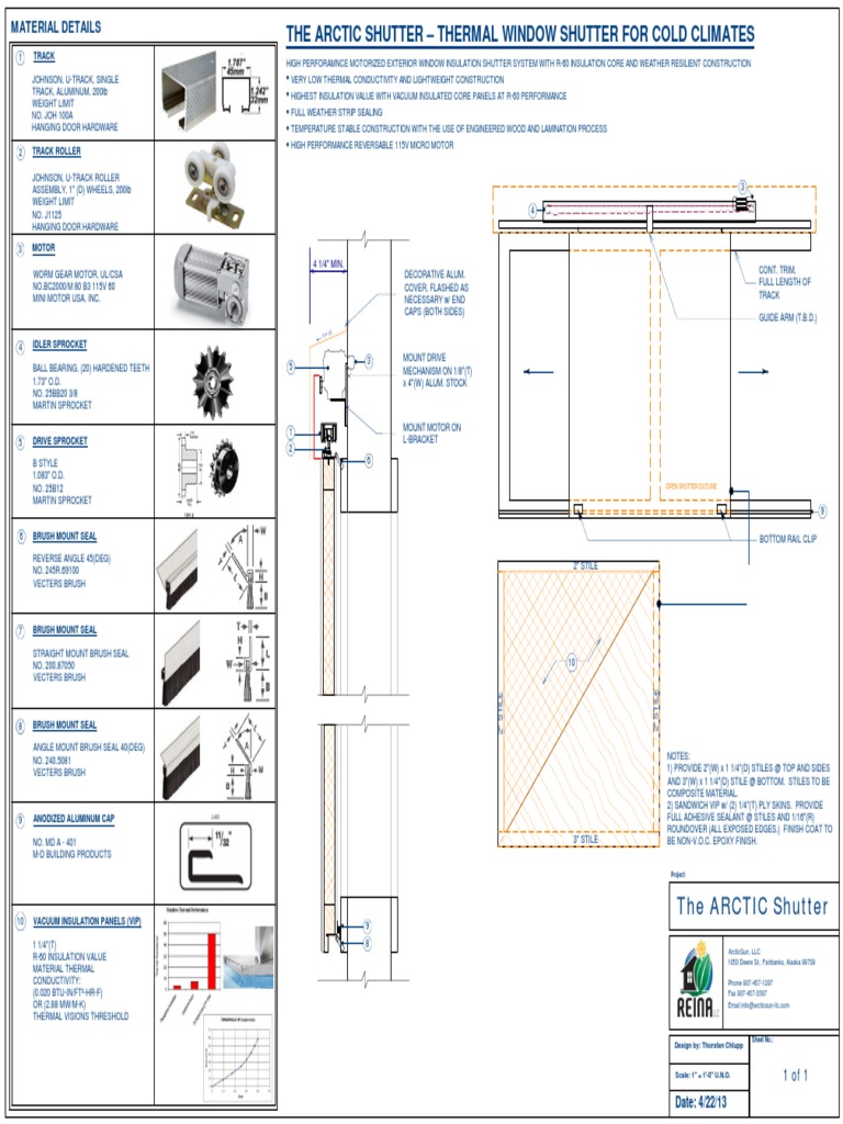 Arctic Thermal Window Shutter System | PDF | Building Insulation | Door