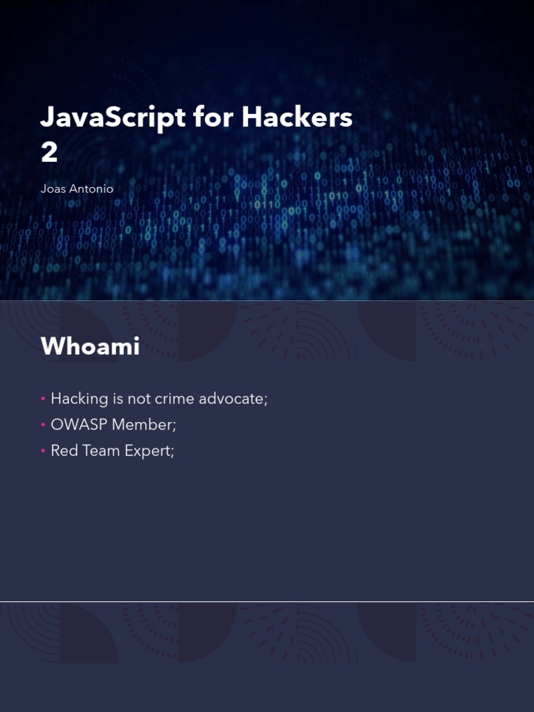 JavaScript For Hackers 2 | PDF | Java Script | Hypertext Transfer Protocol