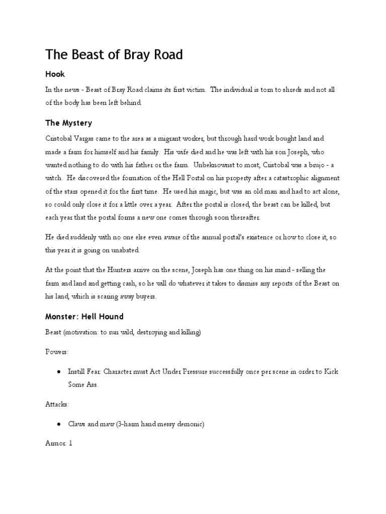 The Beast of Bray Road Unleashed | PDF