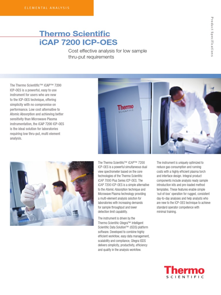 Thermo Scientific iCAP 7200 ICP-OES: Cost Effective Analysis For Low ...