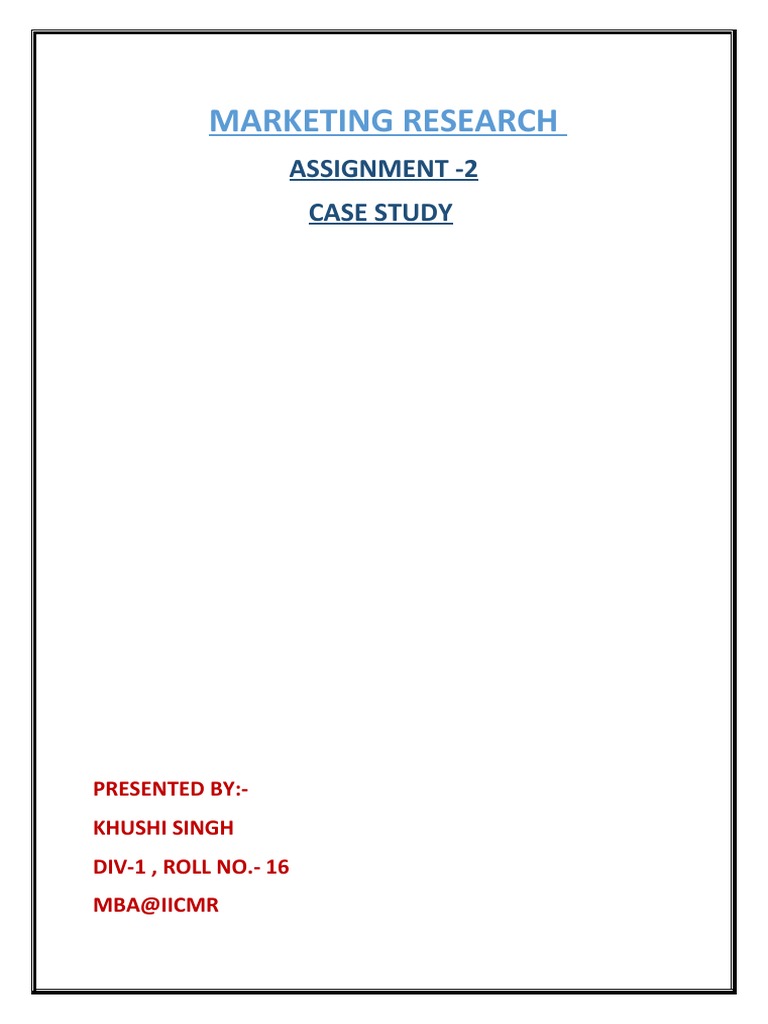 Marketing Research Case Study | PDF | Brand | Audi