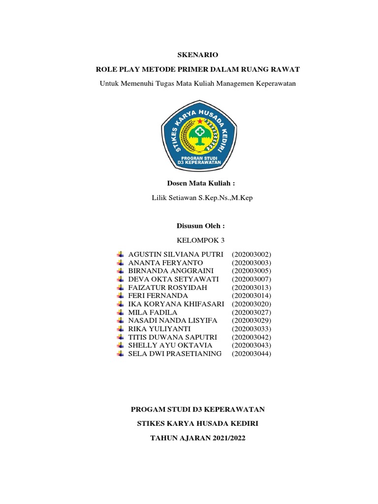 Role Play Asuhan Keperawatan di Ruang Rawat | PDF