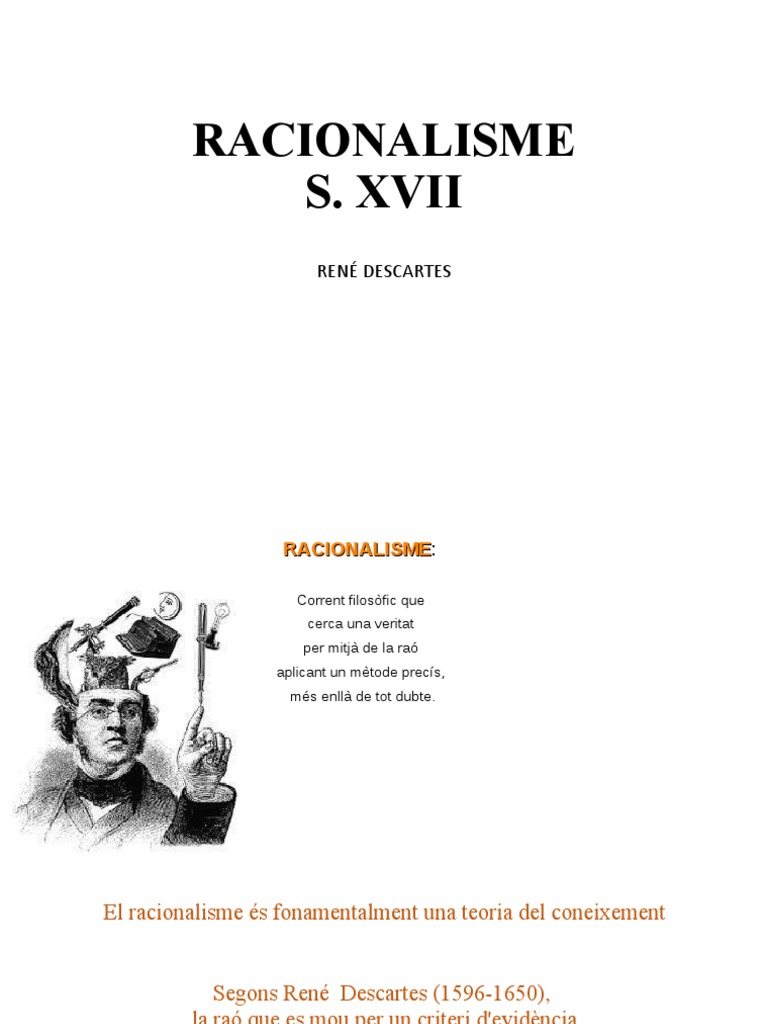 Racionalisme Descartes | PDF
