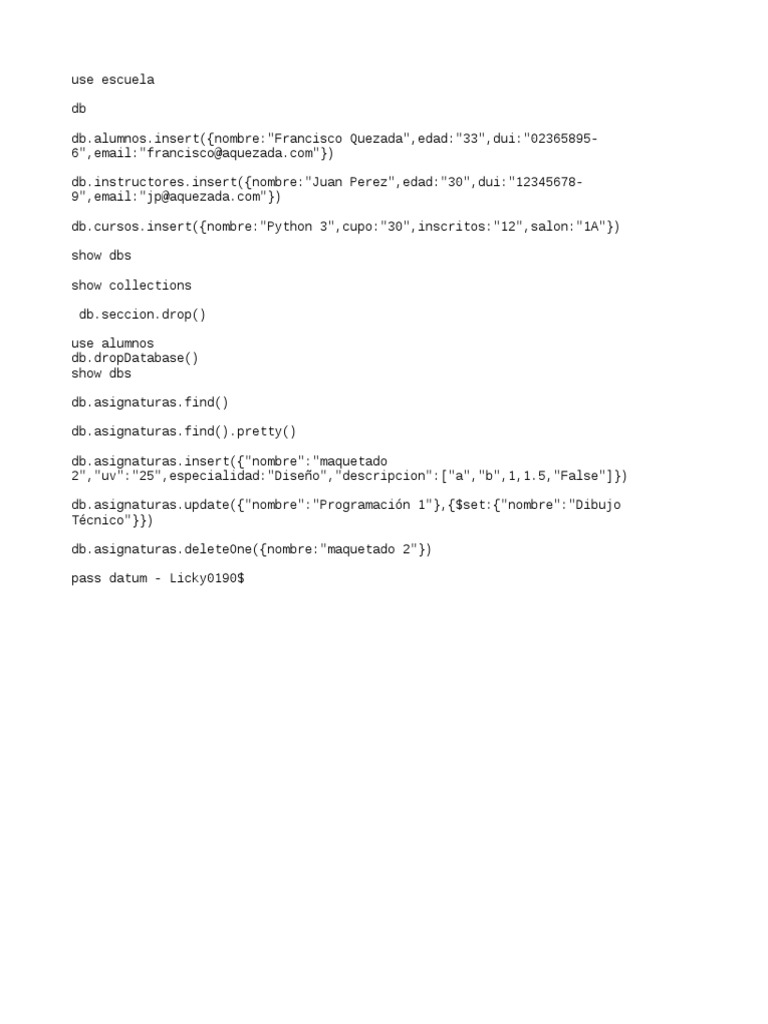 Mondo DB | PDF