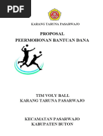 PROPOSAL Permohonan Bantuan Peralatan Bolla Volly | PDF