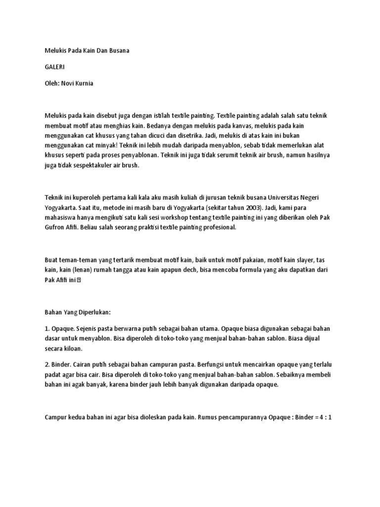 Melukis Pada Ka-WPS Office | PDF