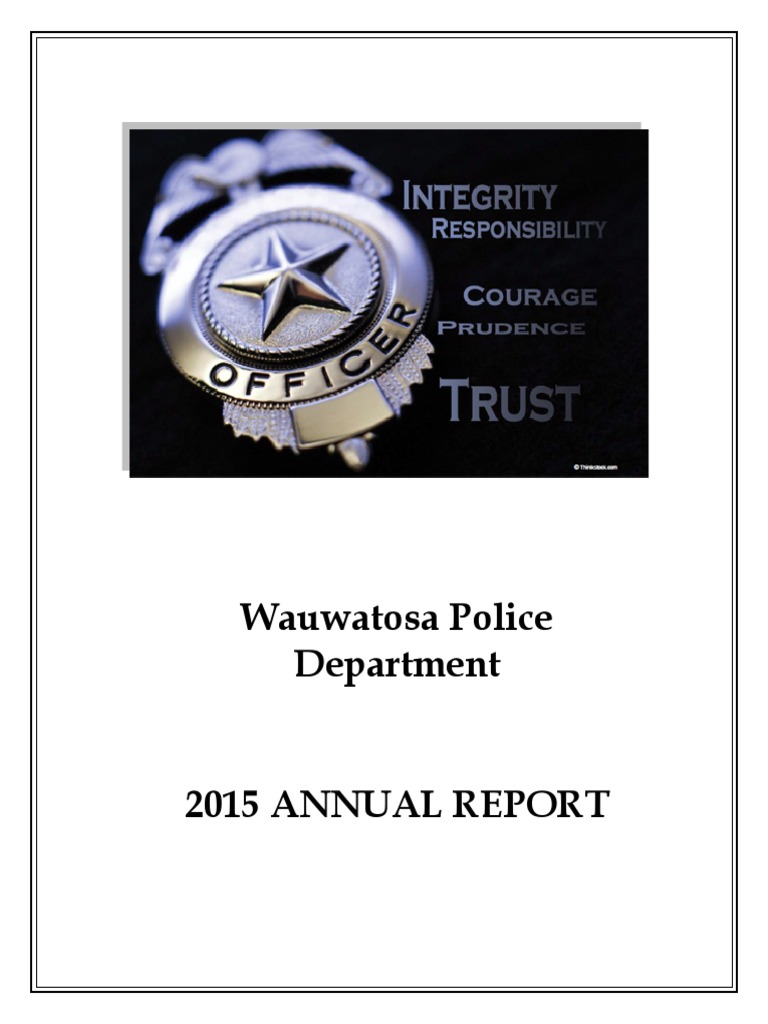 2015 Police Department Annual | PDF | Uniform Crime Reports | Police