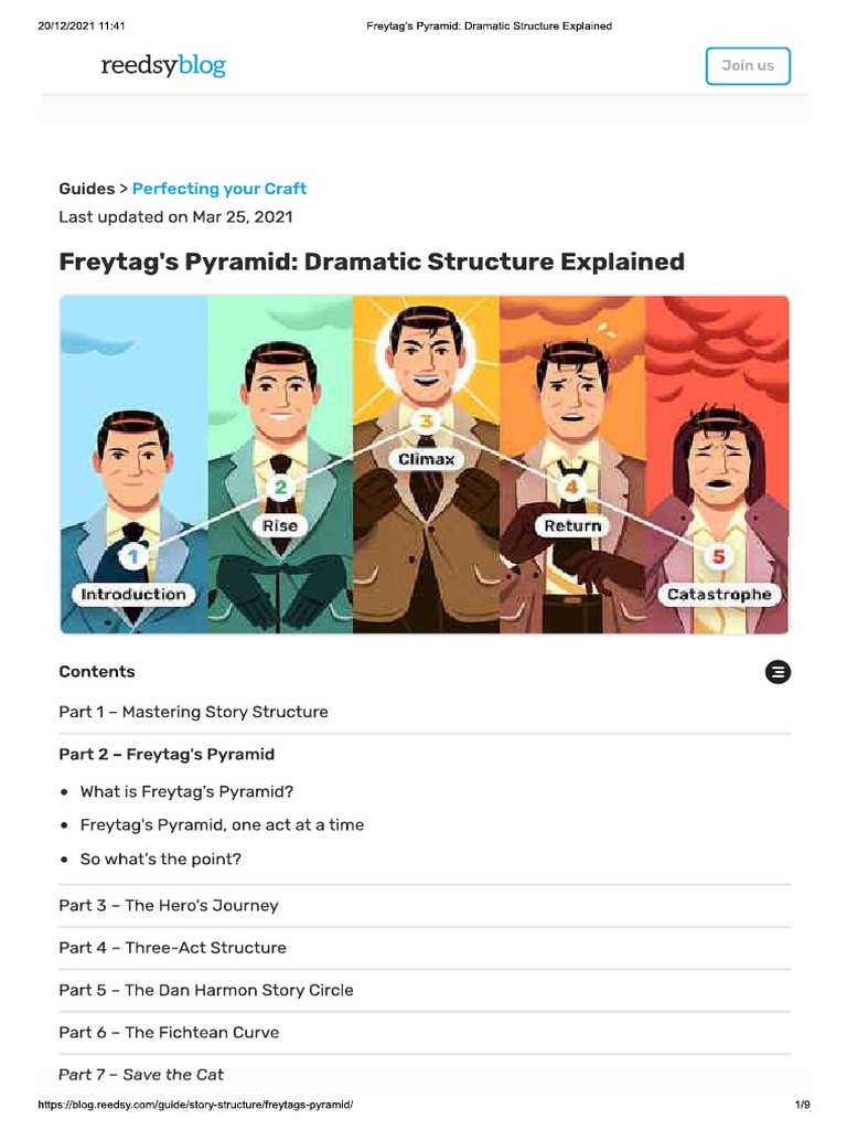 Freytag's Pyramid - Dramatic Structure Explained | PDF