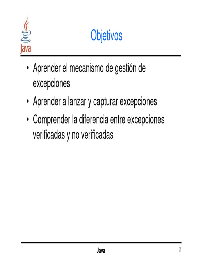 Gestion de Excepciones | PDF | Java (lenguaje de programación) | Edad ...