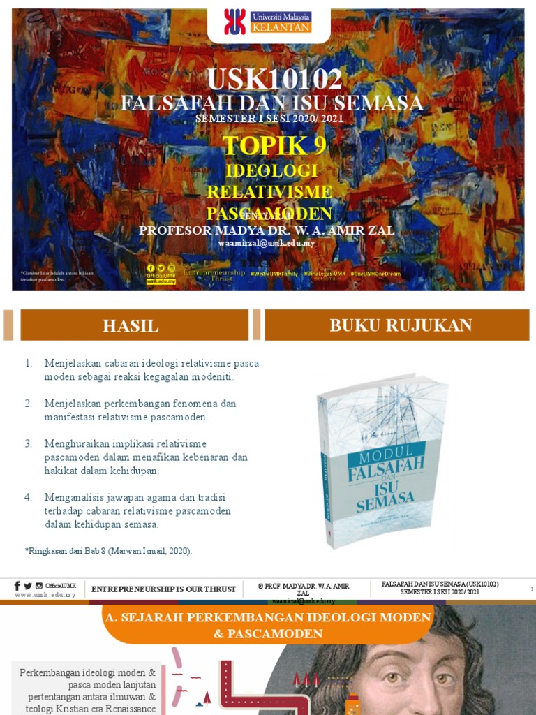 Topik 9 - Ideologi Relativisme Pascamoden | PDF