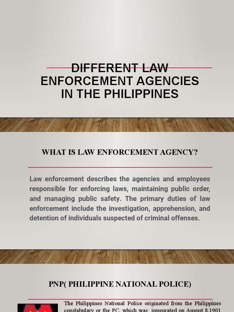 Different Law Enforcement Agencies in The Philippines | PDF | Police ...