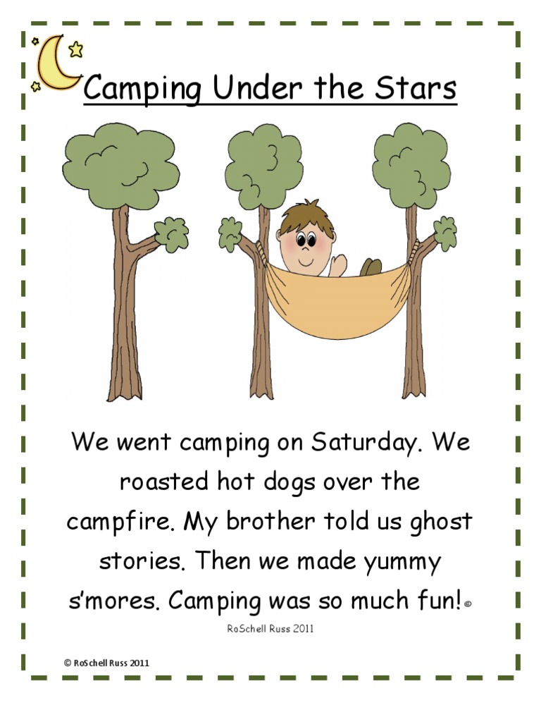 Camping Reading and Word Work Activities | PDF | Home & Garden